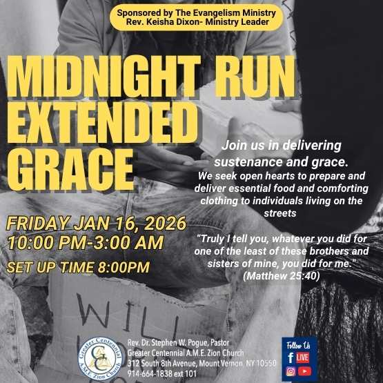Midnight Run - Greater Centennial AME Zion Church